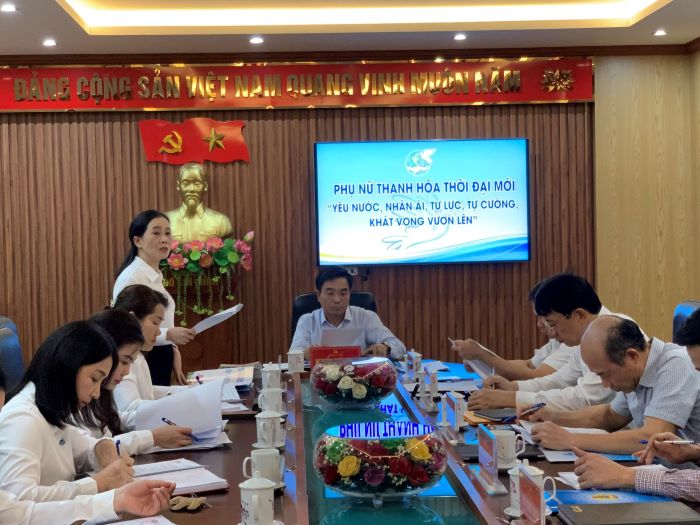 Bí thư Tỉnh ủy Thanh Hóa làm việc với Hội LHPN tỉnh - Cổng Thông Tin Hội Liên hiệp Phụ nữ Việt Nam